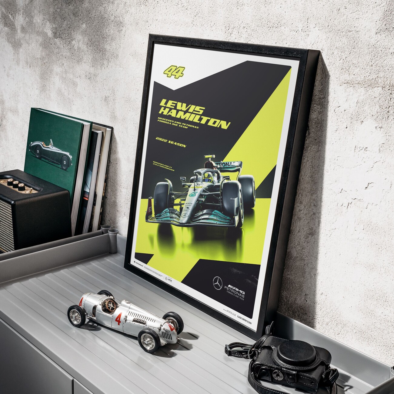 Reproduction d'art Mercedes-AMG Petronas F1 Team - Lewis Hamilton ...