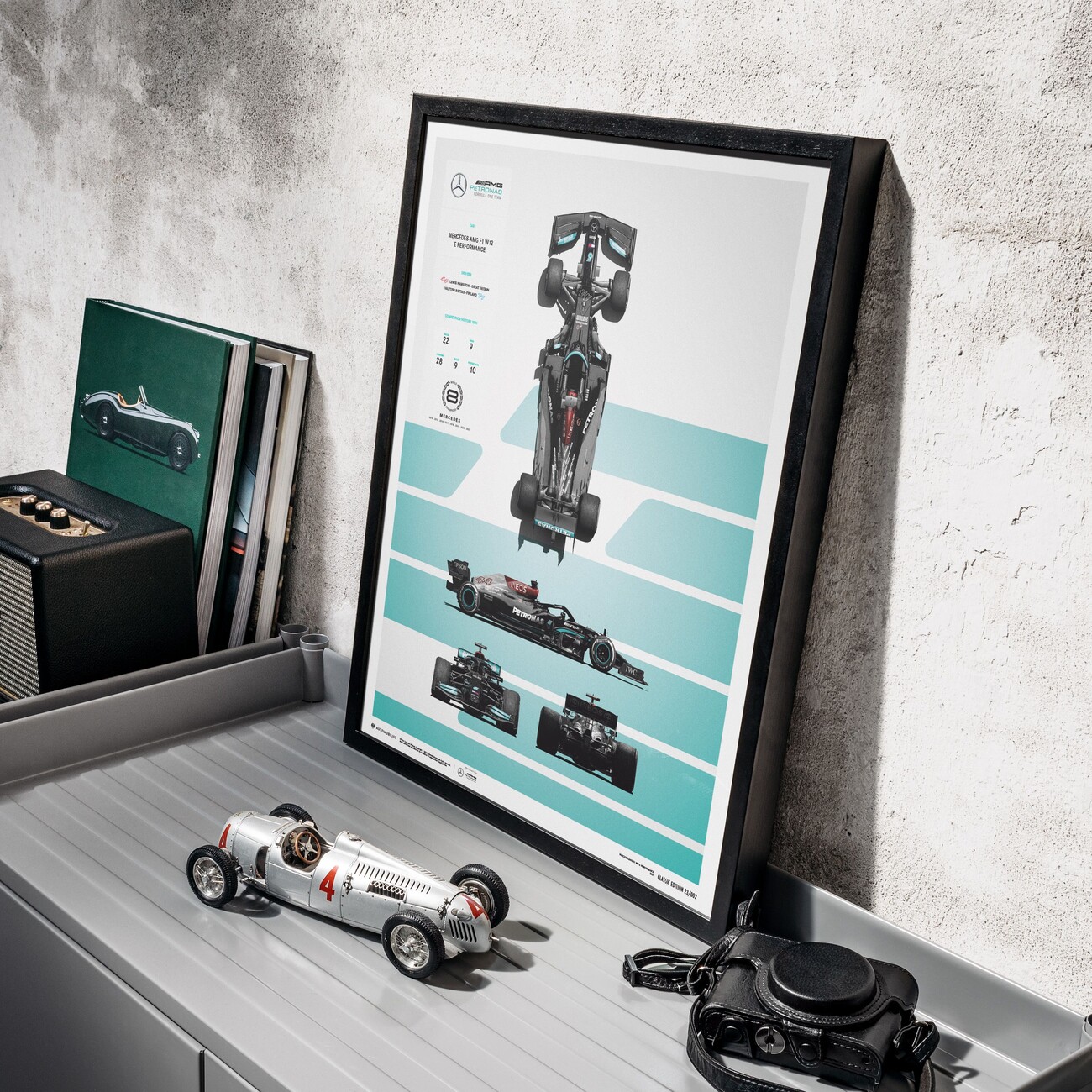 Art Print Mercedes-AMG Petronas F1 Team - W12 - Blueprint - 2021 ...