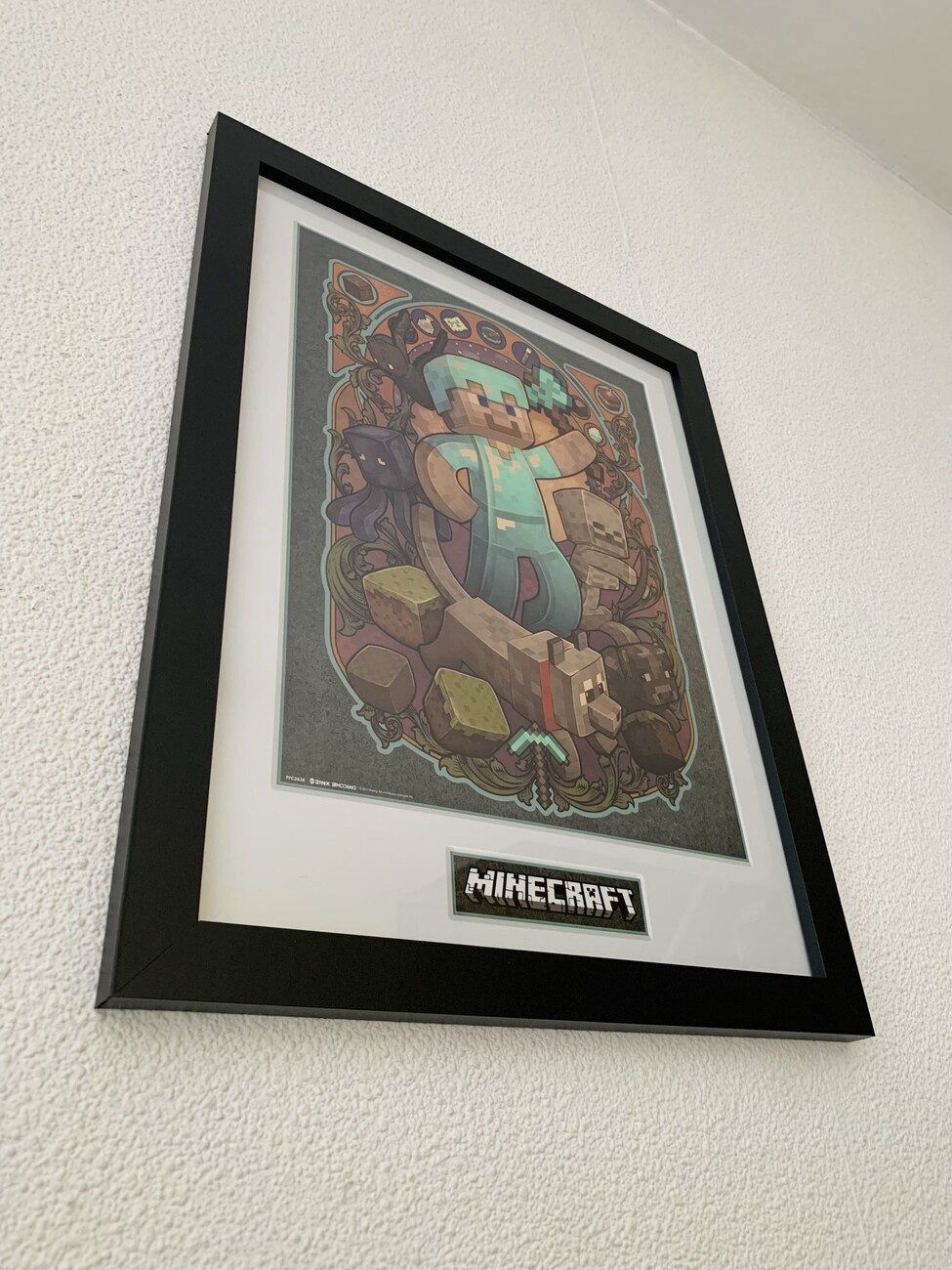 Poster encadré Minecraft - Steve Nouveau | Posters, tableaux | Europosters