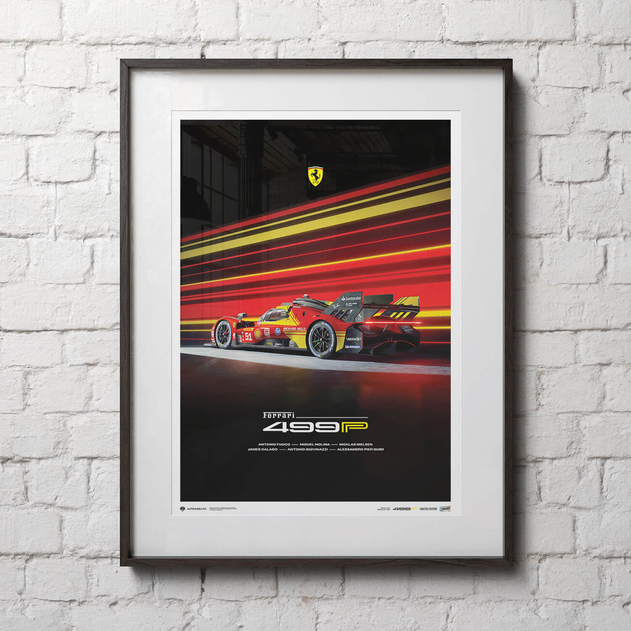 Art Print Ferrari 499P - 2024 | Posters, Wall Art | UKposters
