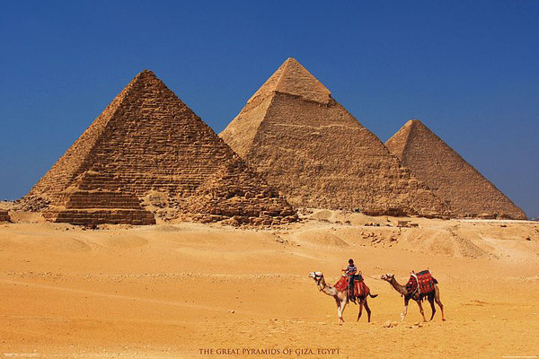 Pyramidy v Gíze - Egypt - Plakát, Obraz na zeď | Posters.cz