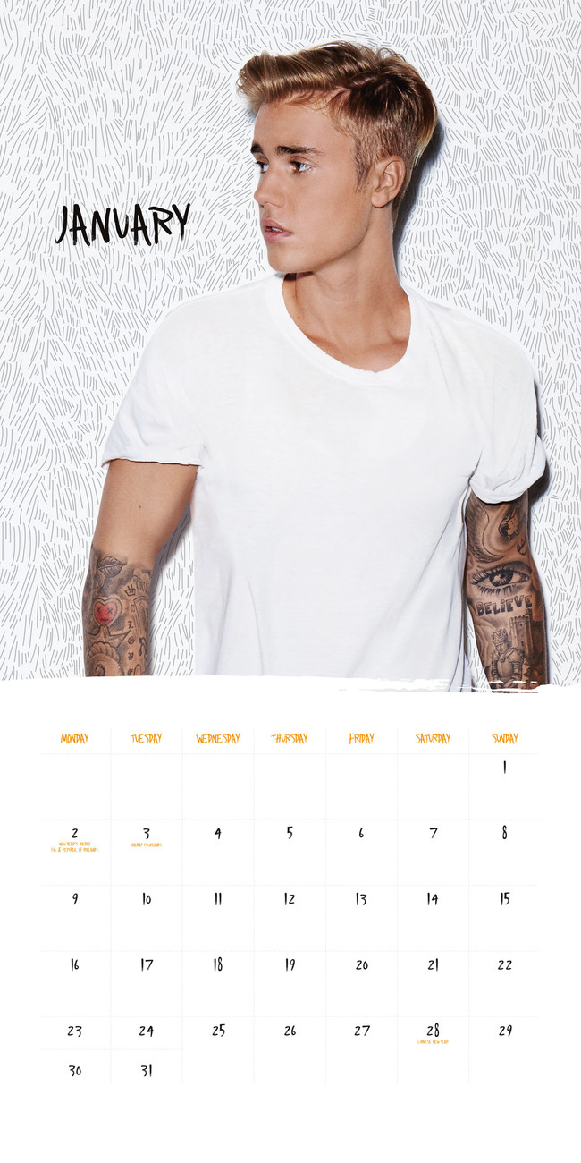 Justin Bieber - Wall Calendars 2017 | Buy at UKposters