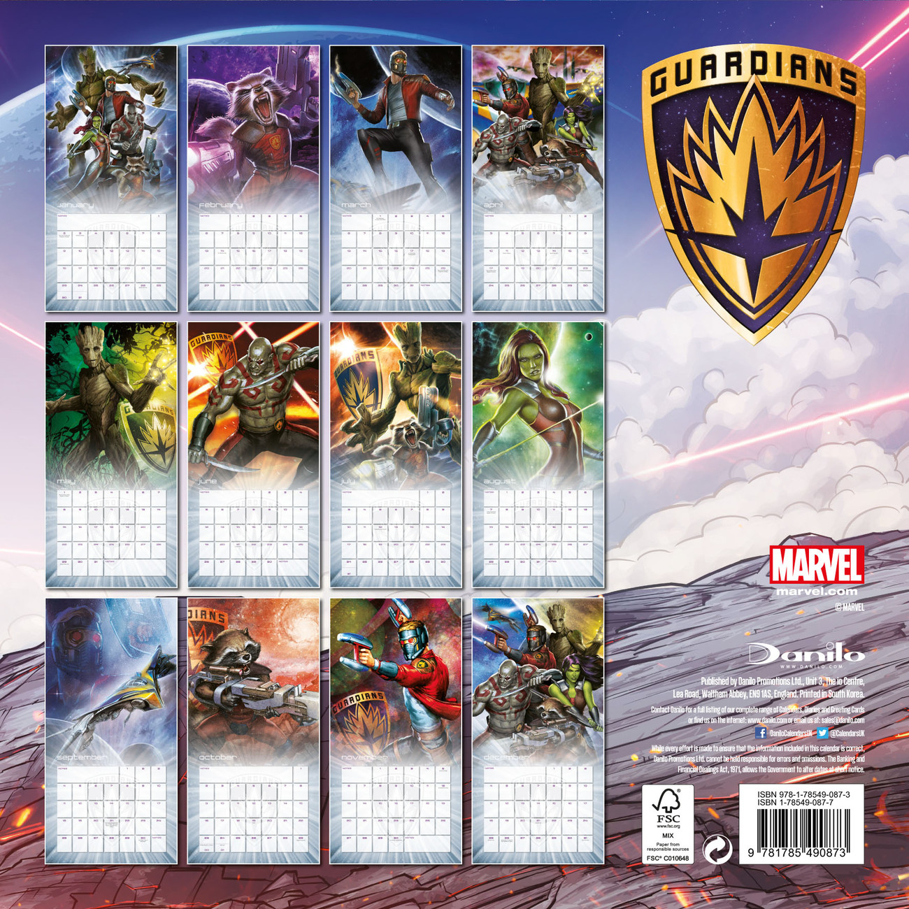 Guardians of the Galaxy - Wall Calendars 2017 | Buy at UKposters