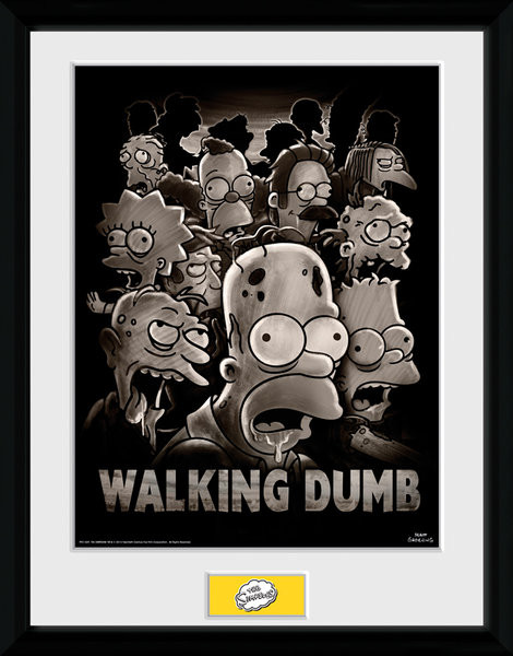 Inramad affisch Simpsons - The Walking Dumb | Posters, tavlor | Europosters