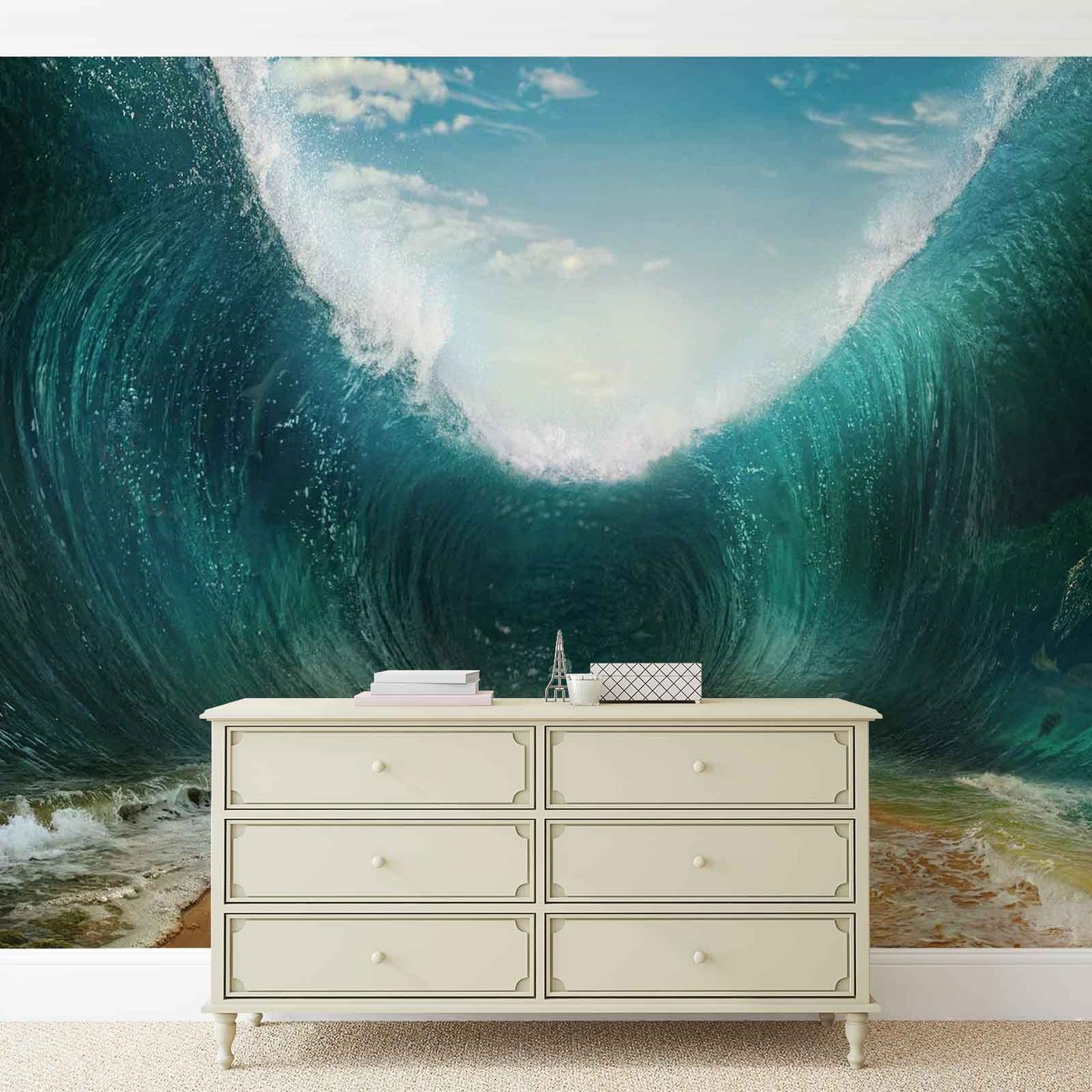 Plages Vagues Mer Poster Mural, Papier peint | Acheter-le sur ...