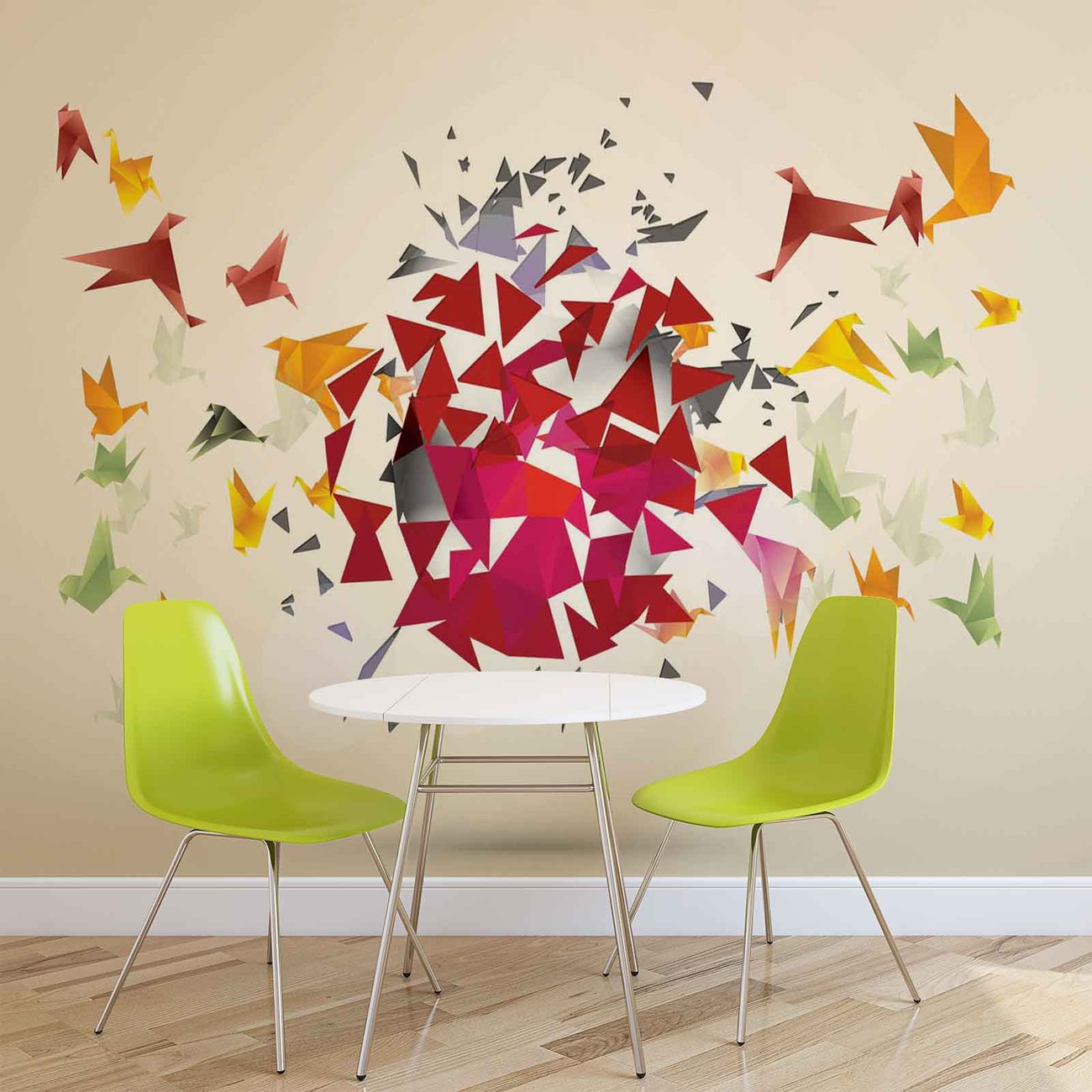 Explosion abstracto fotomural de pared decorativo | Papeles pintados ...