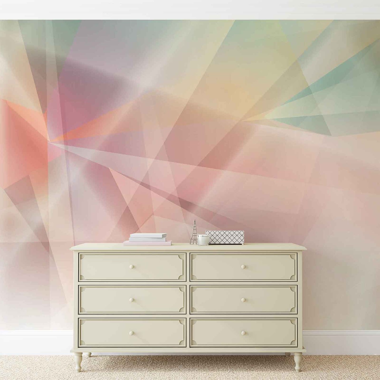 Modern Abstract Art Prism Fotobehang, Behang - Bestel nu op EuroPosters.nl
