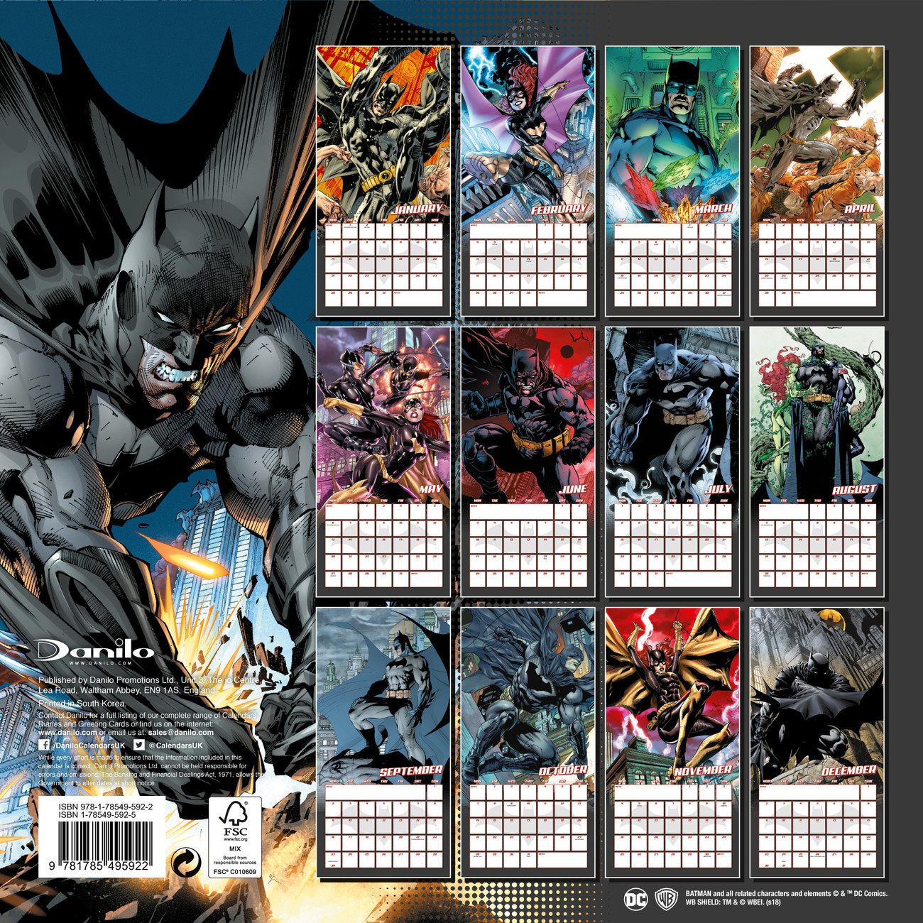 Batman Comics - Calendari da muro 2019 | Compra su Europosters