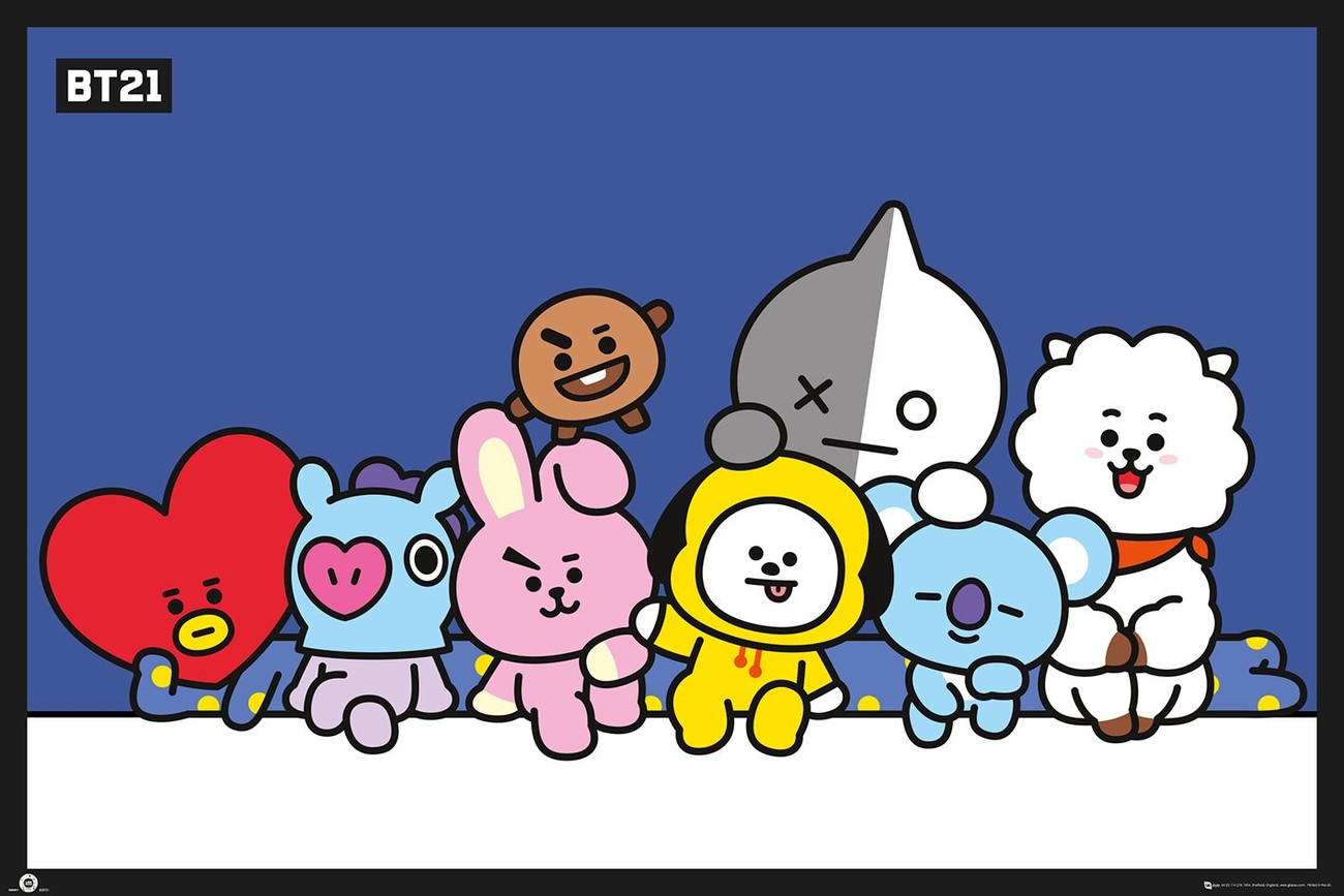 Poster, Quadro BT21 - Group | Poster sul muro | 3+1 GRATIS | Europosters