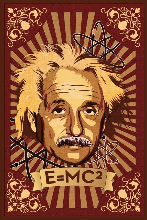 Poster, Affiche Albert Einstein - mural en ligne | 3+1 GRATUIT | Europosters
