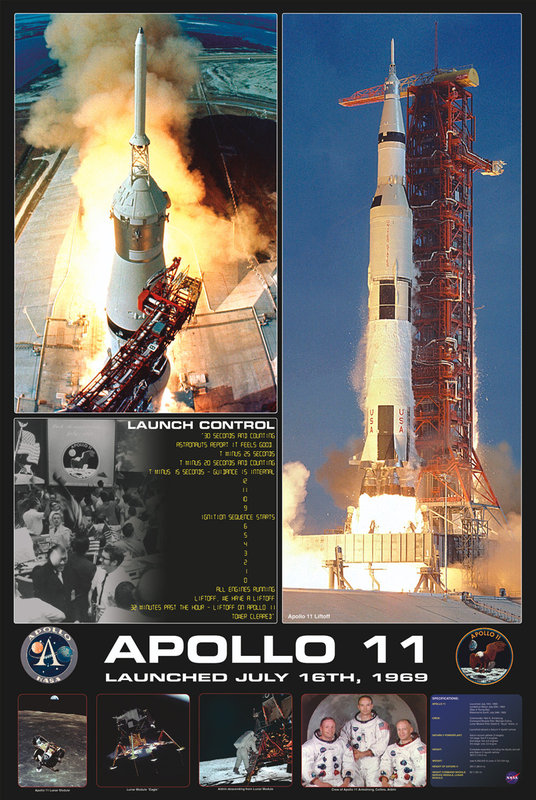Poster, Affiche Apollo 11 - launch en ligne | 3+1 GRATUIT | Europosters