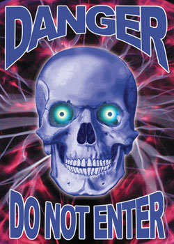 Poster, Affiche Danger skull - do not enter en ligne | 3+1 GRATUIT ...