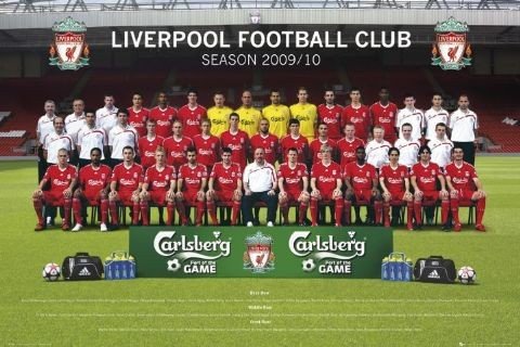 Poster, Affiche Liverpool - Team photo 09/10 en ligne | 3+1 GRATUIT ...