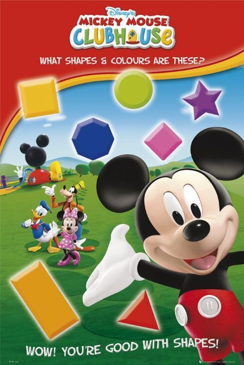 Poster, Affiche MICKEY MOUSE - shapes en ligne | 3+1 GRATUIT | Europosters