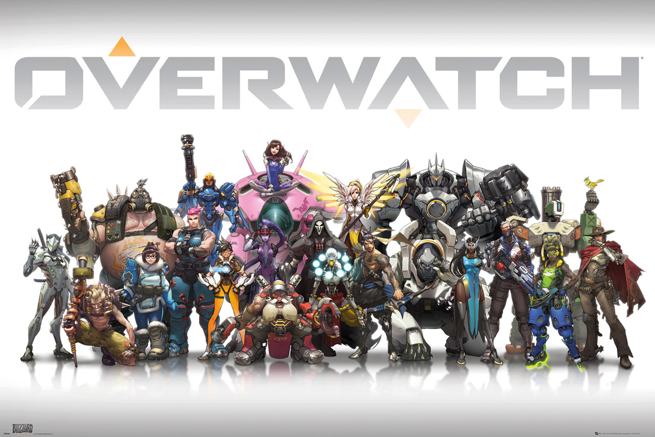 Poster, Affiche Overwatch - Characters Centred en ligne | 3+1 GRATUIT ...