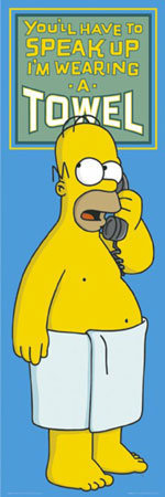 Poster, Affiche THE SIMPSONS - towel en ligne | 3+1 GRATUIT | Europosters