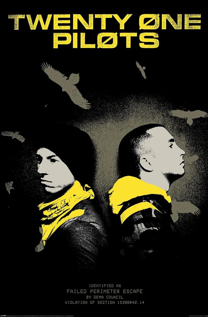 Poster, Affiche Twenty One Pilots - Trench Vultures en ligne | 3+1 ...