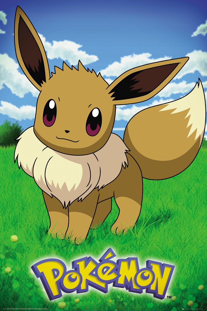 Pokemon - Eevee Poster, Affiche | Acheter-le sur Europosters.fr