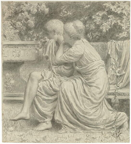 Cartoon for 'An Idyll', | Reproductions de peintures célèbres | Europosters