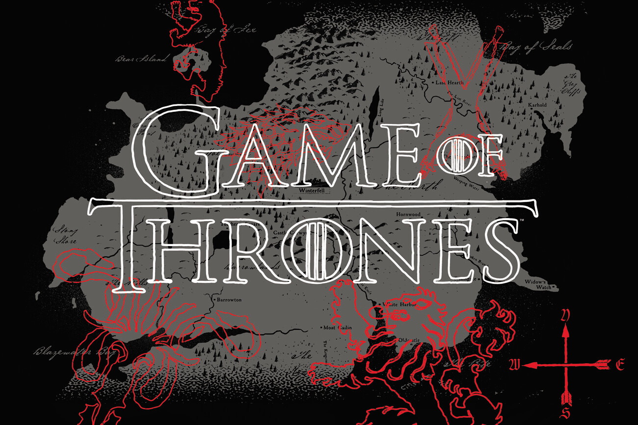 Poster, quadro Game of Thrones - Winterfell map | Regalos, merch | Posters