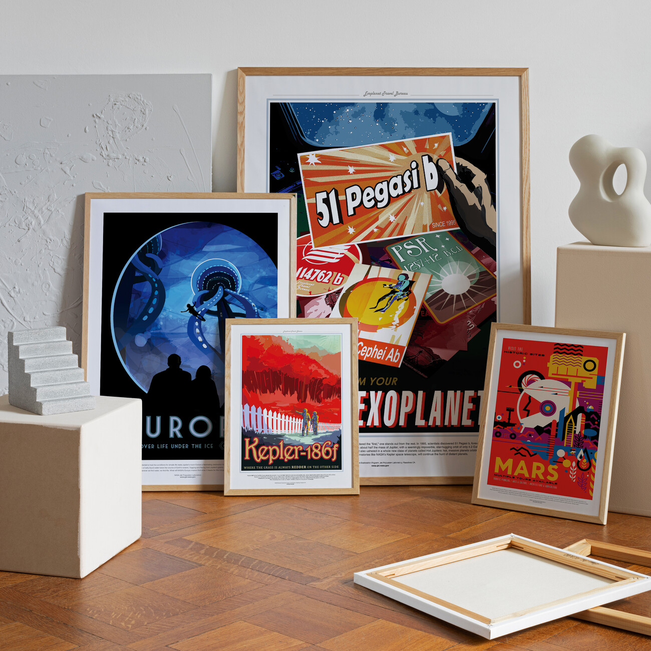 Kepler186f (Planet & Moon Poster) - Space Series (NASA) | Reproductions ...