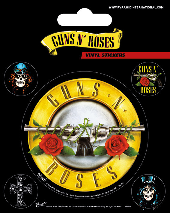 Aufkleber Guns N' Roses - Bullet Logo | Originelle Geschenkideen