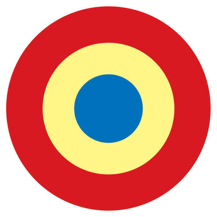 Aufkleber MOD - target red | Originelle Geschenkideen