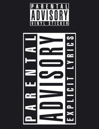 Aufkleber PARENTAL ADVISORY | Originelle Geschenkideen