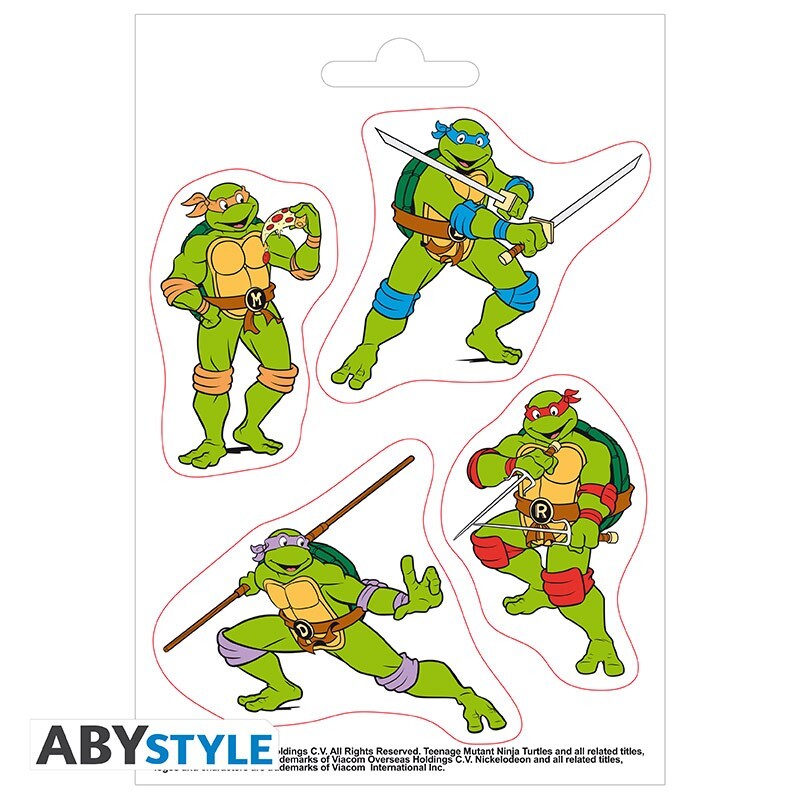 Aufkleber Teenage Ninja Turtle - Turtles & Splinter 2pcs | Originelle ...