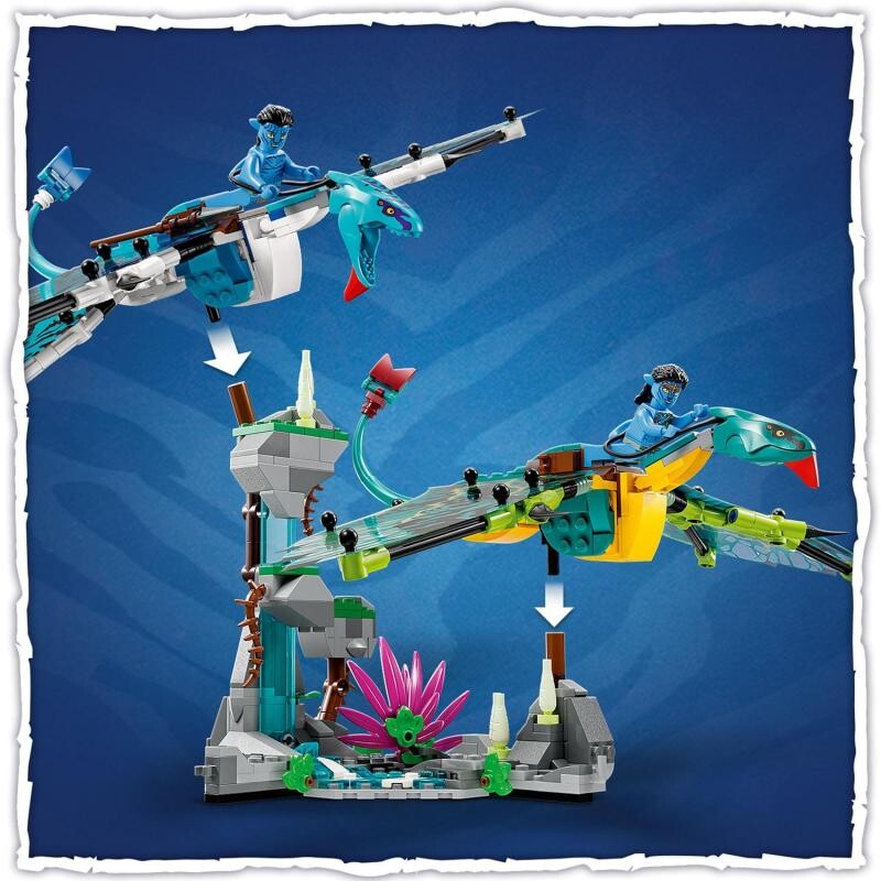 LEGO Avatar - Jake & Neytiri's First Banshee Flight 75572 | Poster ...