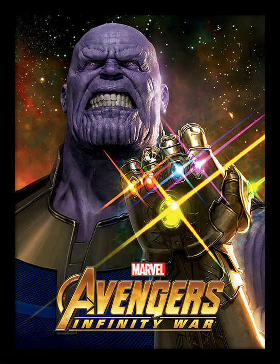 Poster con cornice Avengers Infinity War - Infinity Gauntlet Power ...