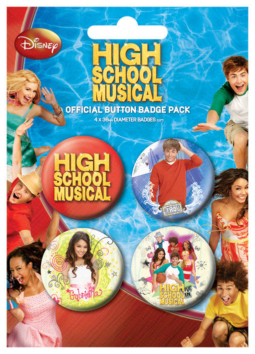 Set de badges HIGH SCHOOL MUSICAL 2 | Idées de cadeaux originaux ...