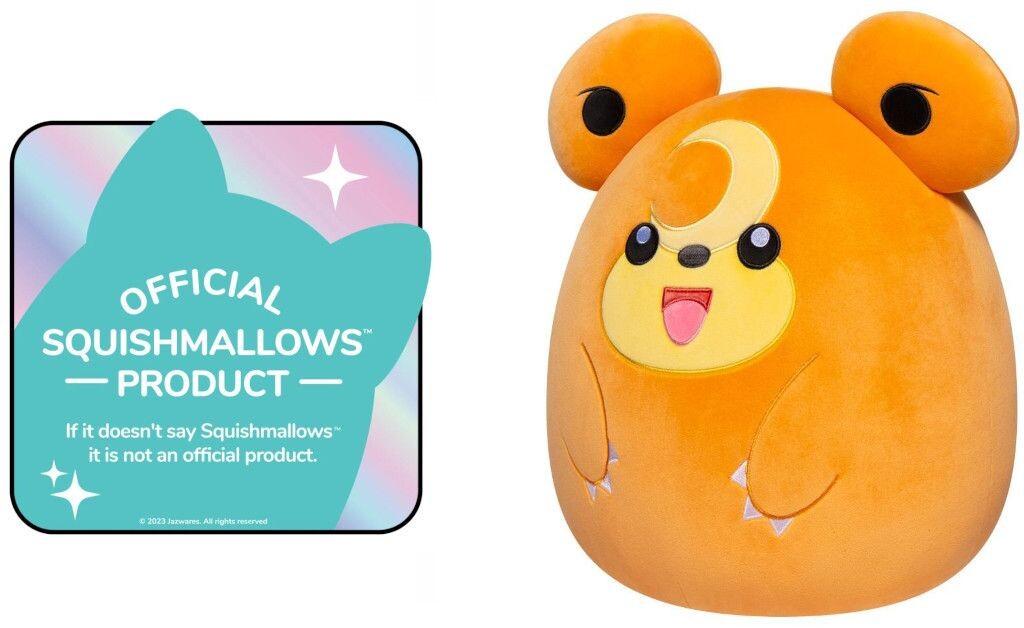 Bamse Squishmallows Pokemon - Teddiursa | Ideer til originale gaver