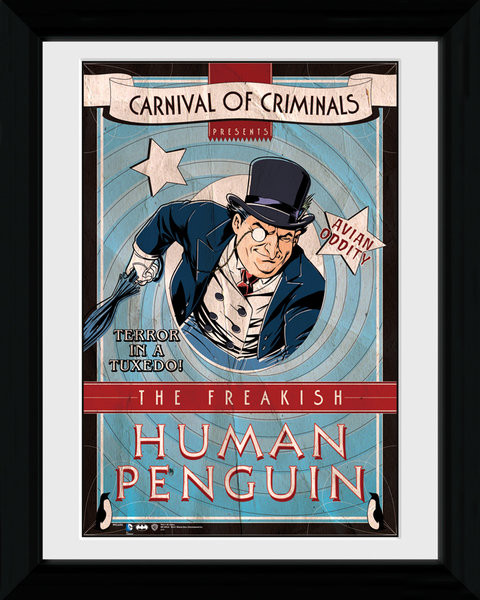 Batman Comic - Circus Human Penguin Framed poster | Buy at UKposters