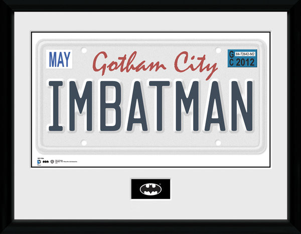 Batman Comic - License Plate Framed poster | Buy at UKposters