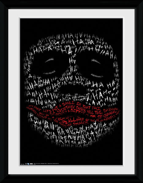 Batman:The Dark Knight - Joker Haha Type Framed poster | Buy at UKposters