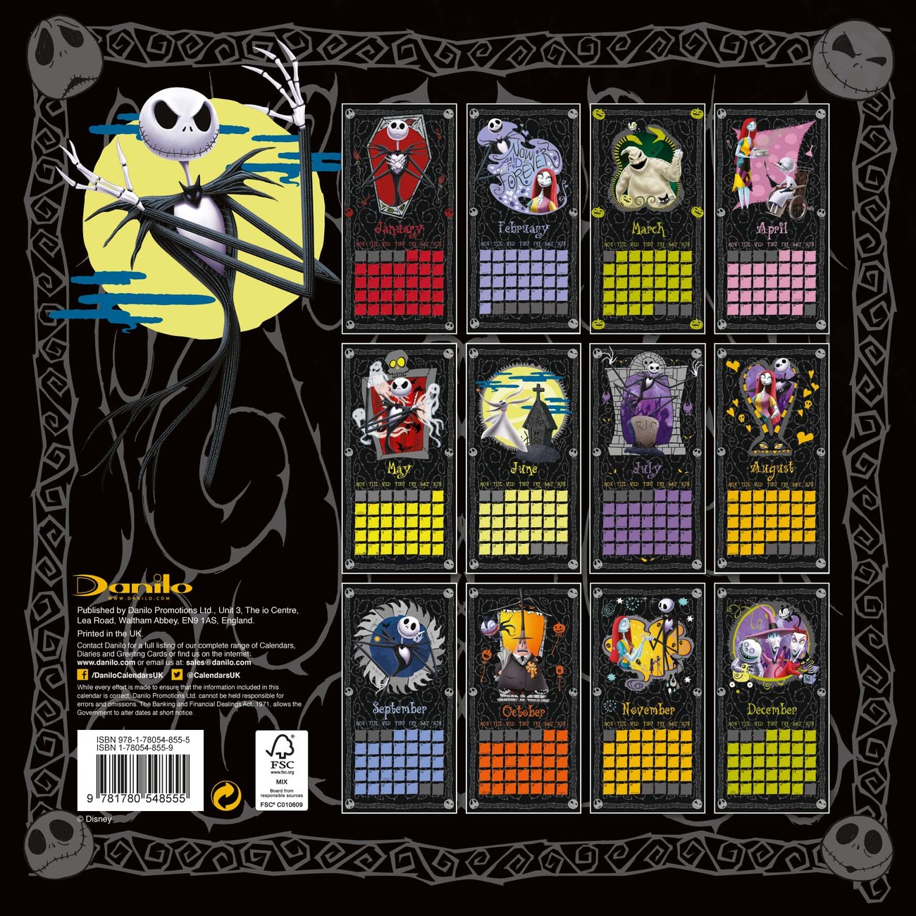 Nightmare Before Christmas - Calendari da muro 2016 | Compra su Europosters