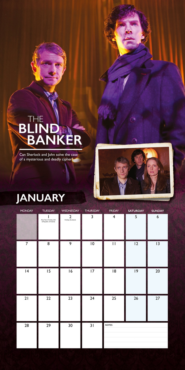Sherlock - Calendari da muro 2019 | Compra su Europosters