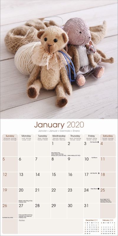 Teddy Bears - Calendari da muro 2020 | Compra su Europosters