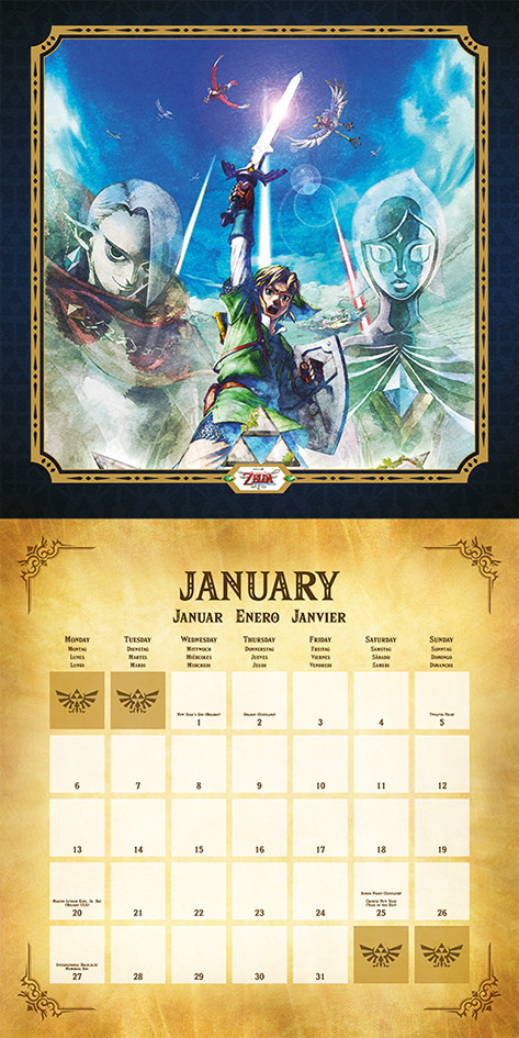 The Legend of Zelda - Calendari da muro 2026 | Compra su Europosters