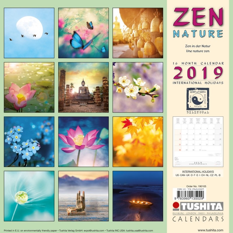 Zen Nature - Calendari da muro 2019 | Compra su Europosters