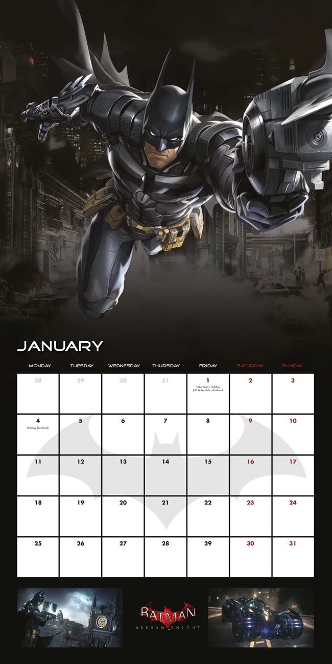 Batman: Arkham Knight - Calendarios de pared 2015 | Consíguelos en ...