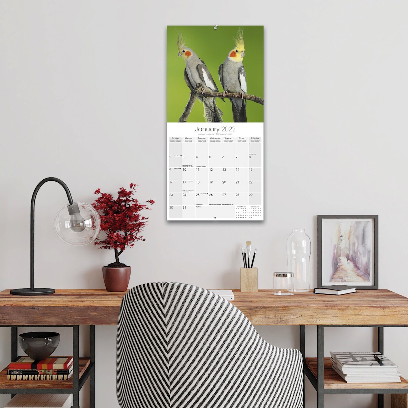 Cockatiels - Calendarios de pared 2022 | Consíguelos en Posters.es