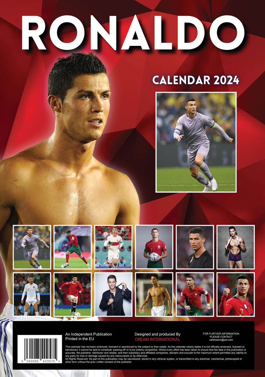 Cristiano Ronaldo - Calendarios de pared 2024 | Consíguelos en Posters.es