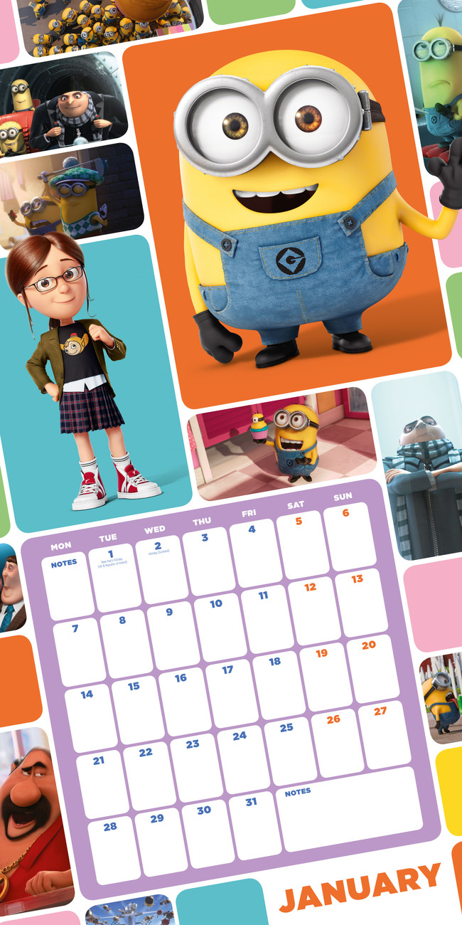 Despicable Me - Calendarios de pared 2019 | Consíguelos en Posters.es