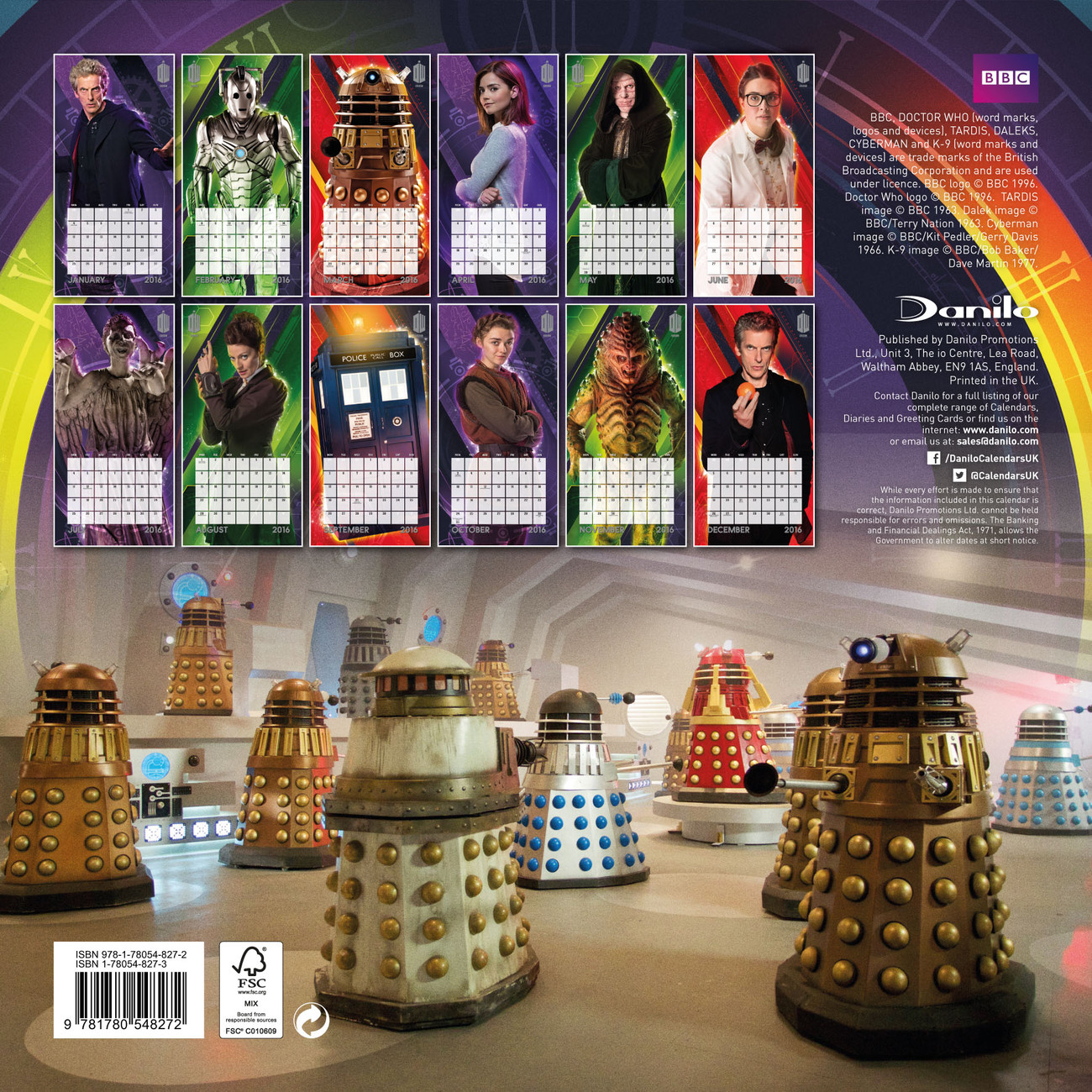 Doctor Who - Calendarios de pared 2016 | Consíguelos en Posters.es