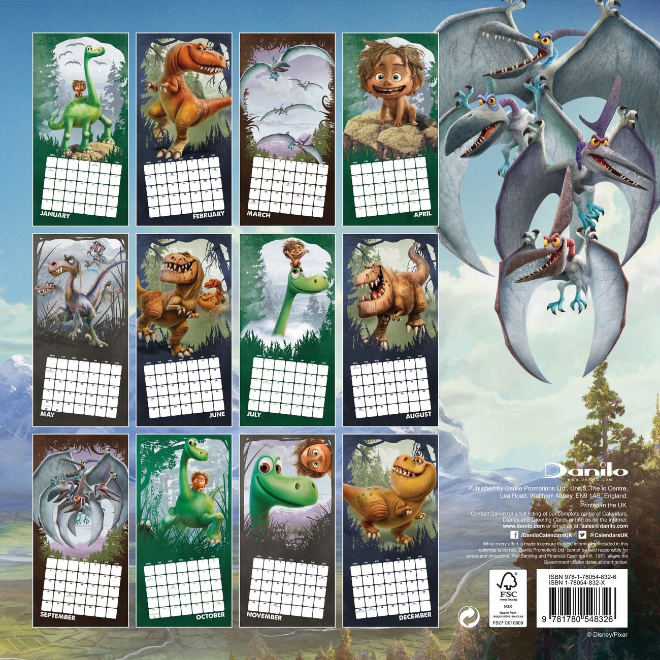 El viaje de Arlo - Calendarios de pared 2016 | Consíguelos en Posters.es