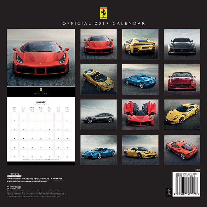 Ferrari - Calendarios de pared 2024 | Consíguelos en Posters.es