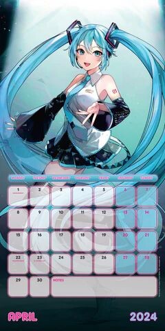 Hatsune Miku - Calendarios de pared 2024 | Consíguelos en Posters.es