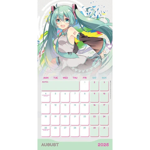 Hatsune Miku - Calendarios de pared 2025 | Consíguelos en Posters.es